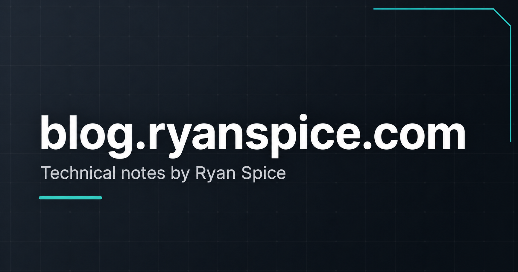 blog.ryanspice.com · Technical notes